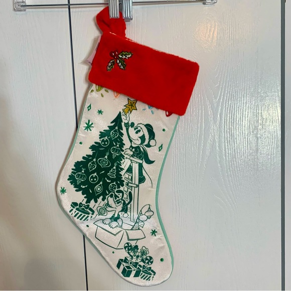 Disney | Holiday | Nwt Mickey Mouse Stocking Adorable Red Furry ...